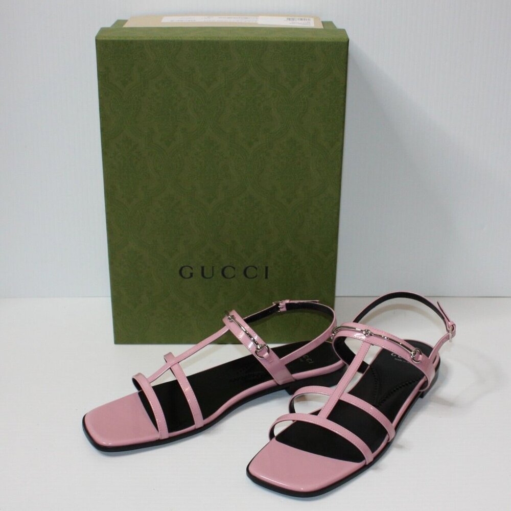 Gucci Divine Cage Horsebit Sandals In Dolly Pink Size… - Gem